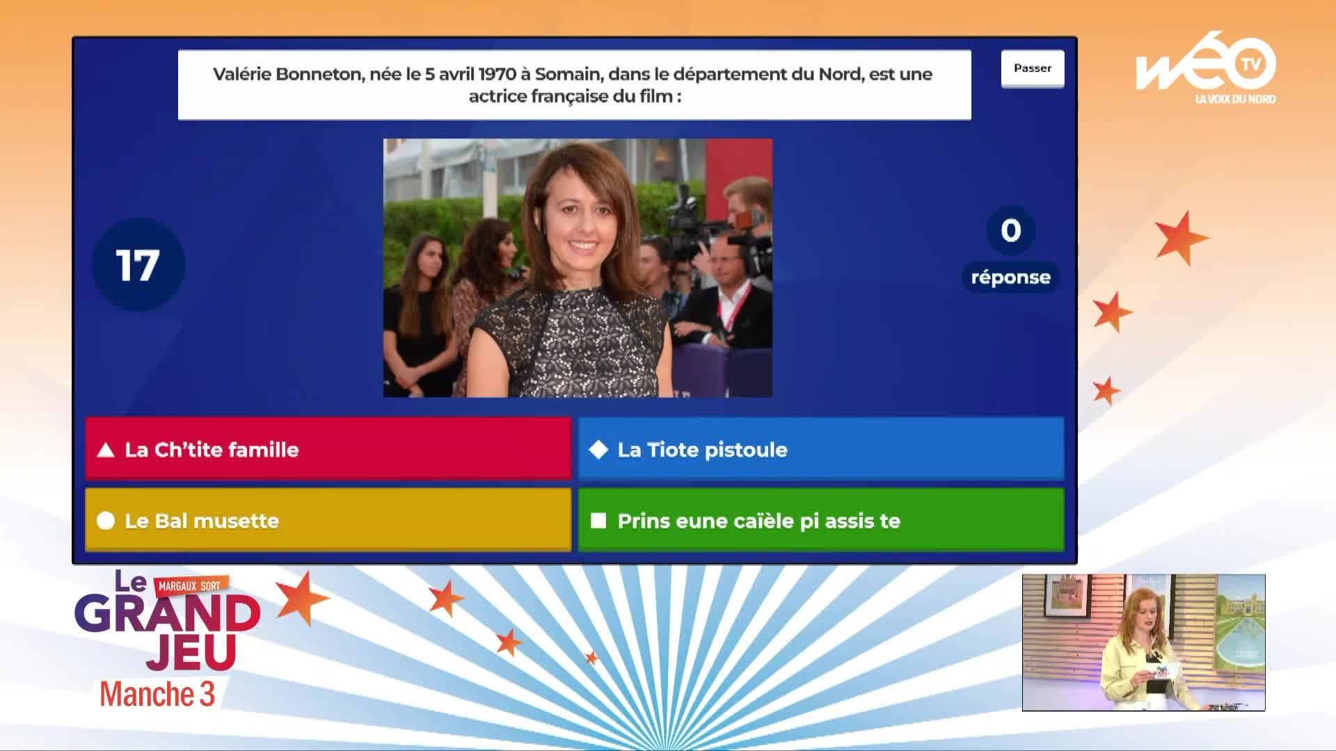 Le Grand Jeu avec Sylvie et Ch'ti Aimé : manche 3 - 05/04/2023 - Vidéo Wéo