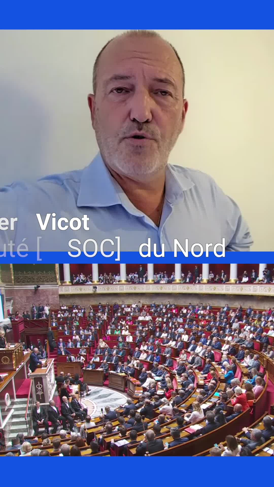 Réaction Roger Vicot Député (SOC) du Nord - 09/09/2025 - Vidéo Wéo
