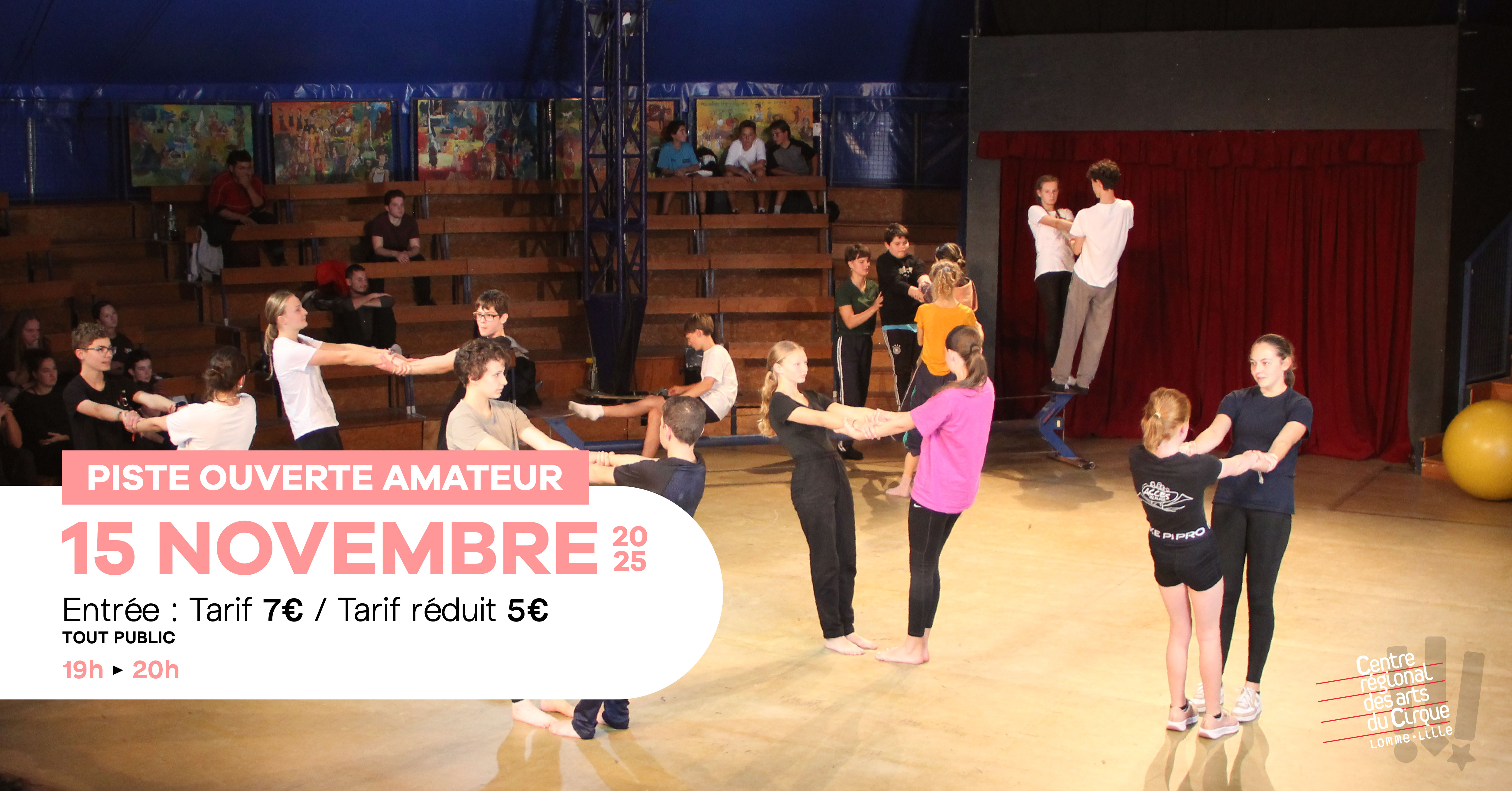 PISTE OUVERTE • Amateur à Lille le samedi 15 novembre 2025 - Agenda Wéo